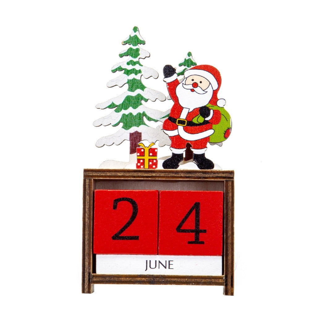 Olilia Wooden Snowman Christmas Countdown Calendar with Two Number ...
