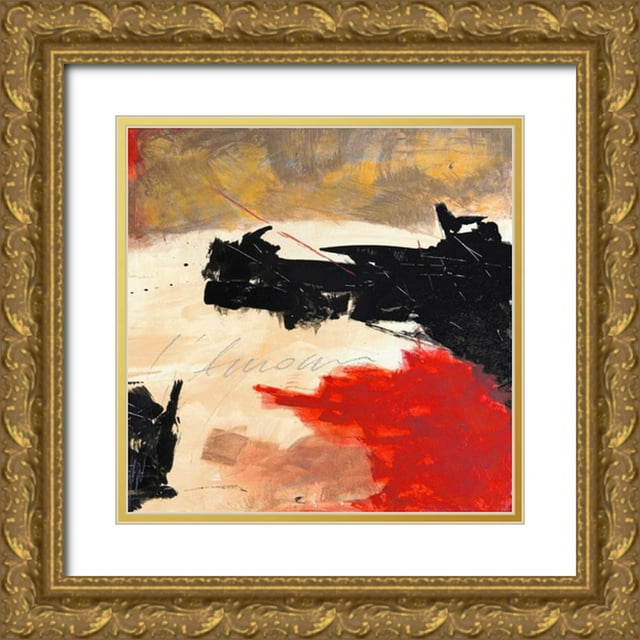 Olin, Chaz 12x12 Gold Ornate Wood Framed with Double Matting Museum Art ...