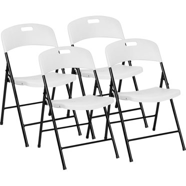 SalonMore 10 Pack Steel Foldable Outdoor Party Plastic Chairs ...