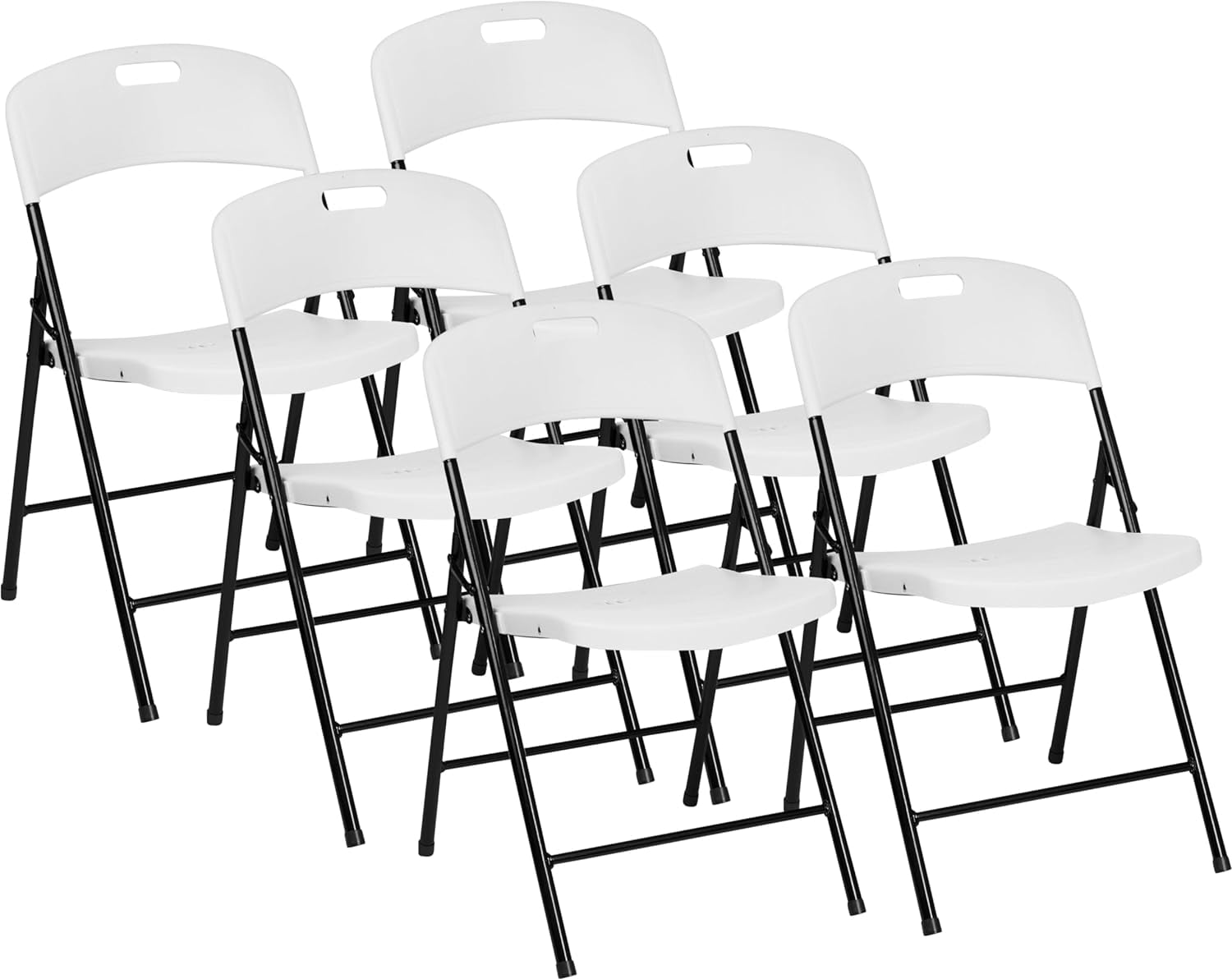 Oline Heavy Duty Stackable Folding Chairs for Adults, Indoor Outdoor ...