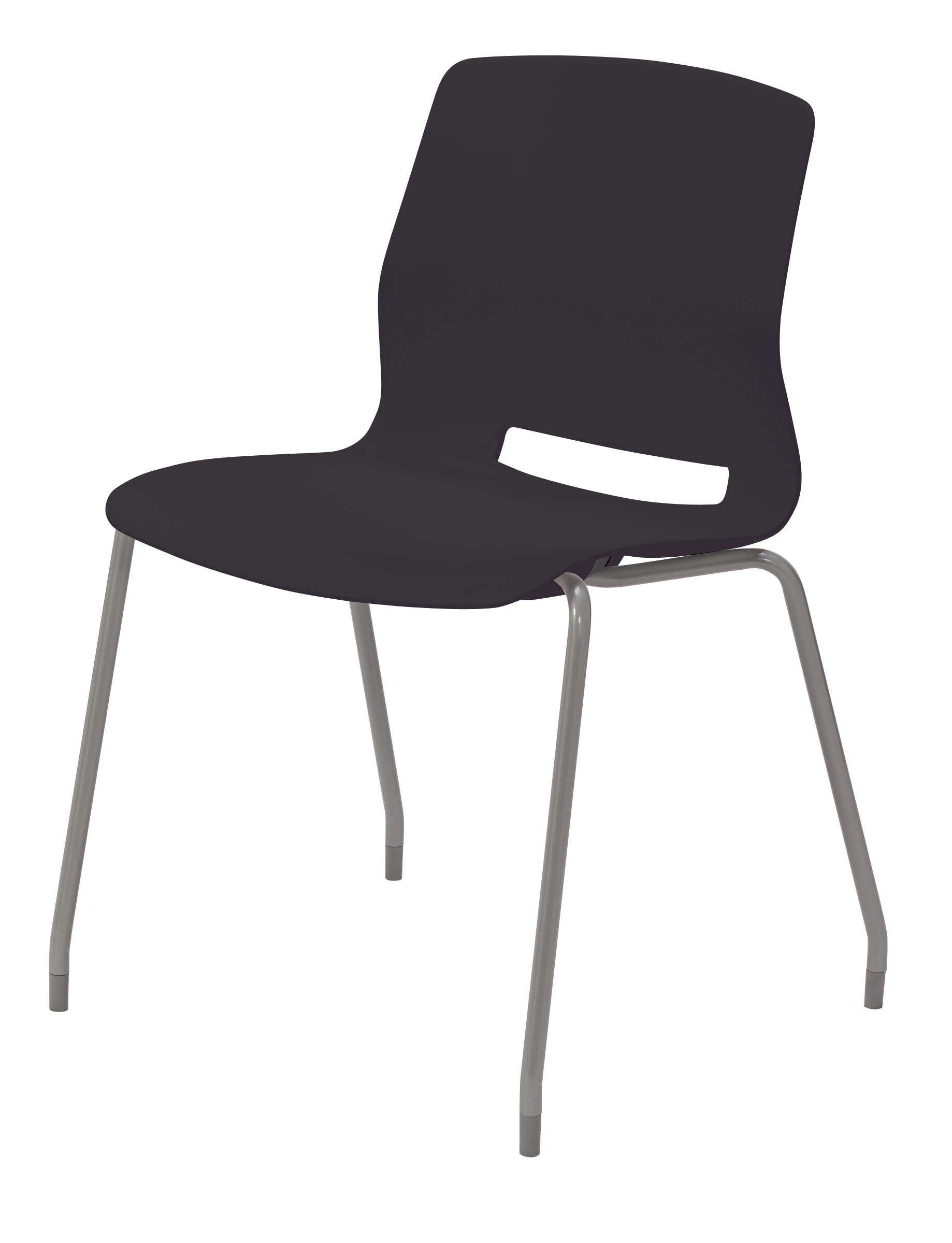 Olio Designs Lola 31"H Stack Chair, Leg Base, Armless, Black - Walmart.com