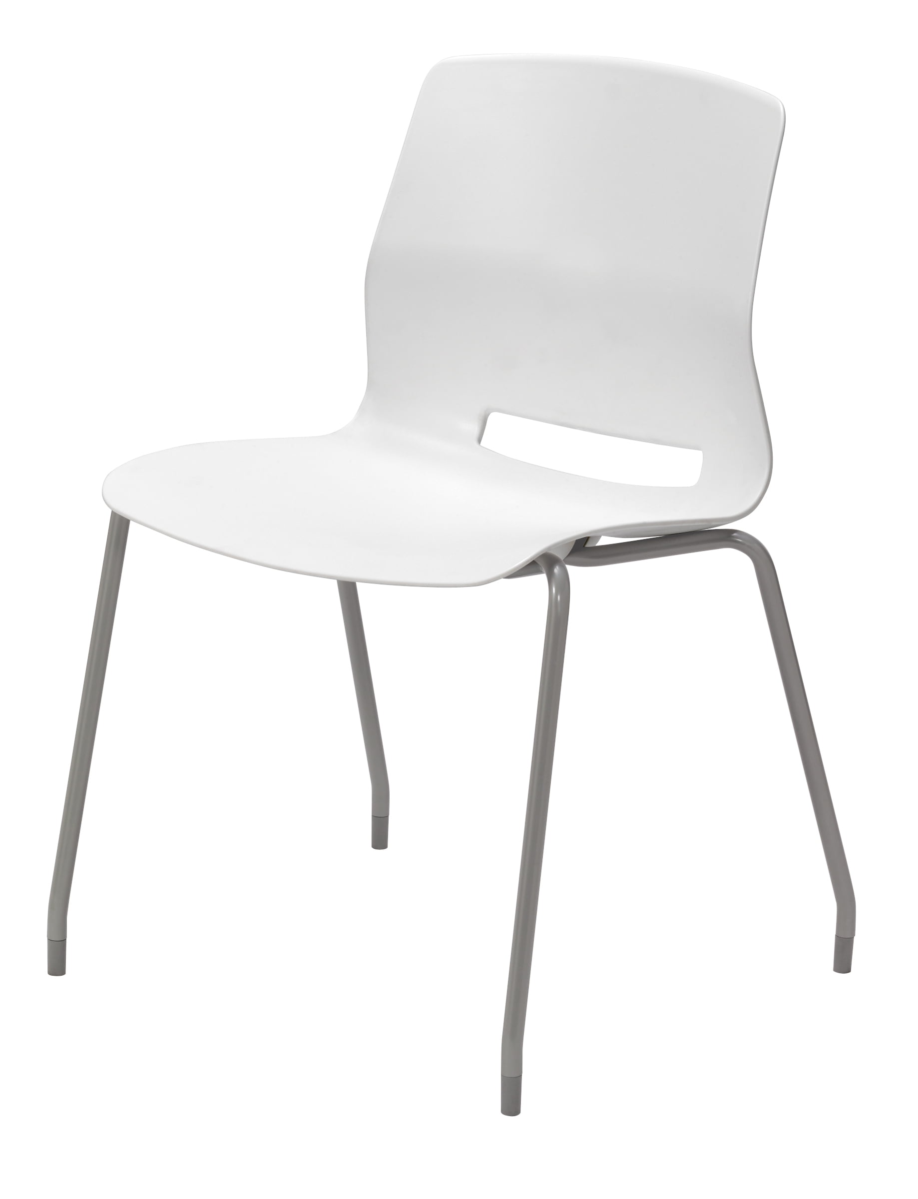 Olio Designs Lola 4-leg Armless Stack Chair, White - Walmart.com