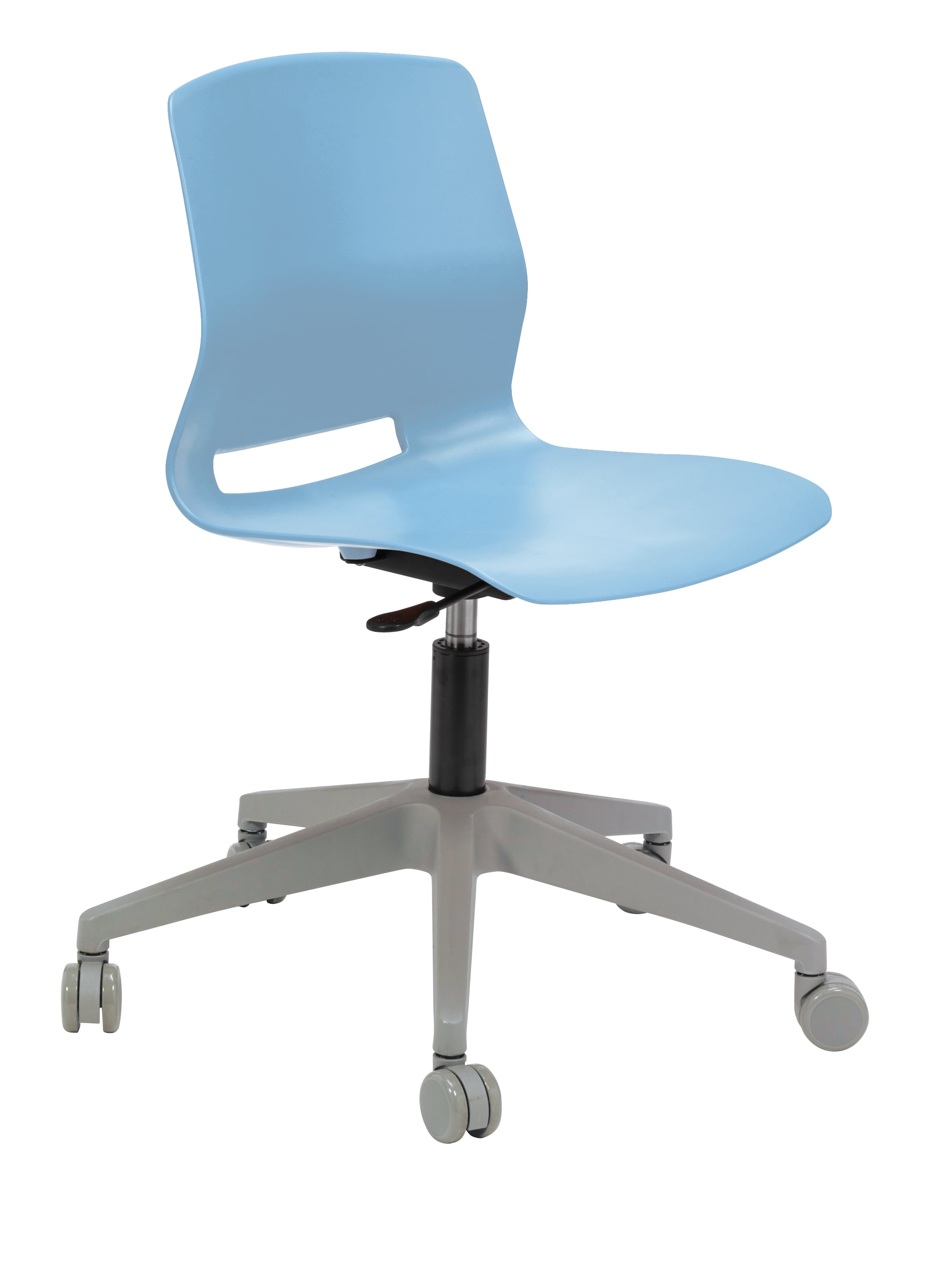 Olio Designs Lola Swivel Office Chair, 5 Star Caster Base, Sky Blue ...