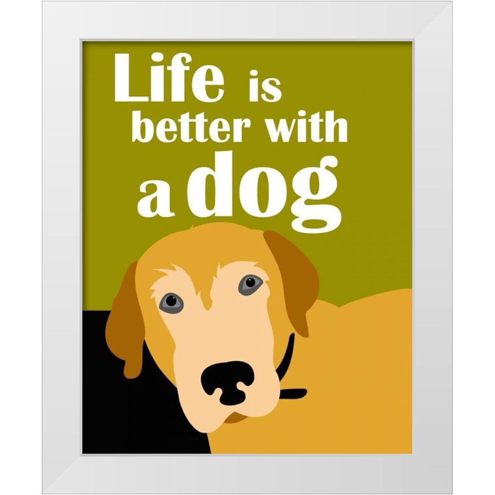 Oliphant, Ginger 12x14 White Modern Wood Framed Museum Art Print Titled ...