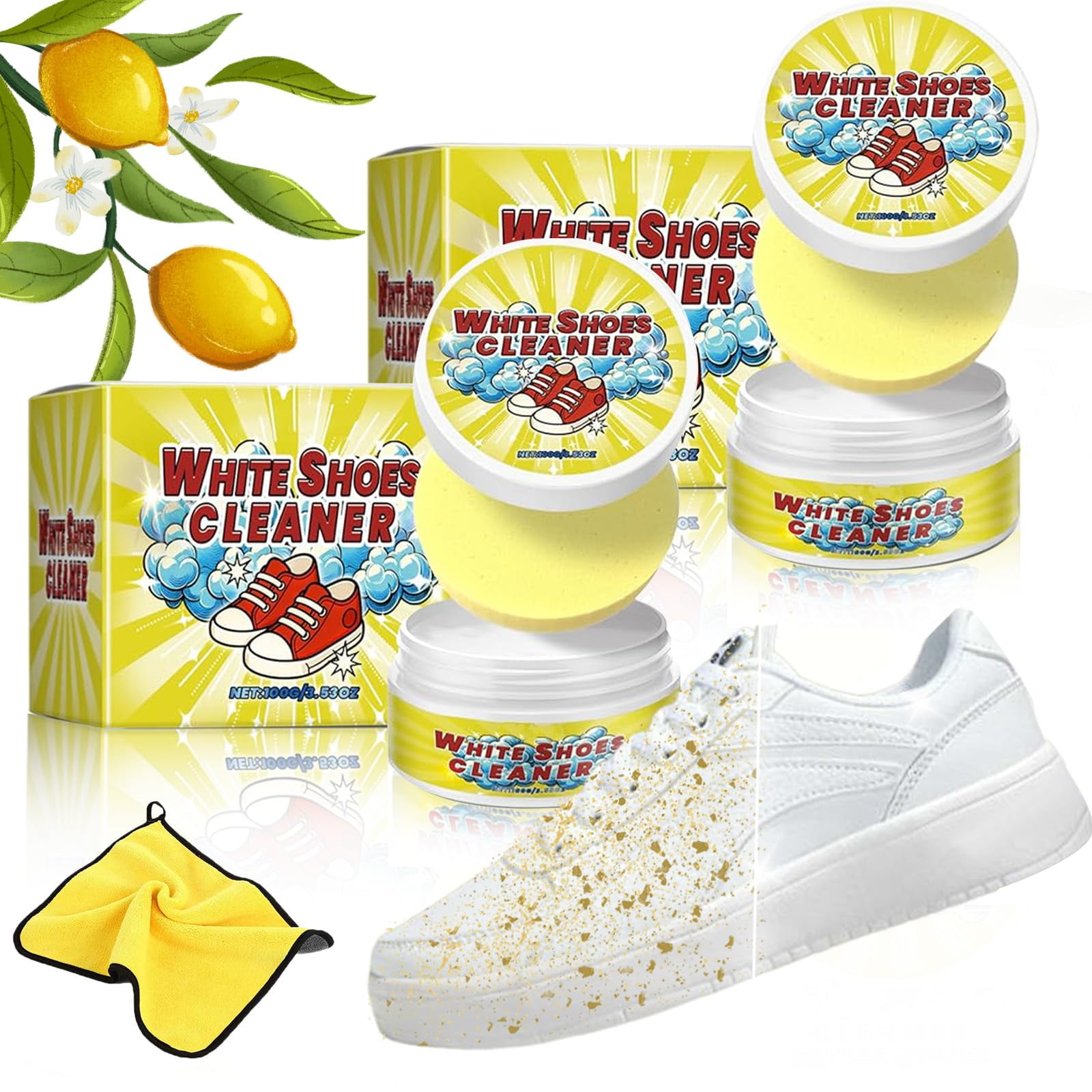 Olite White Shoe Cleaner Cream, Portable Olite Shoe Cleaner ...