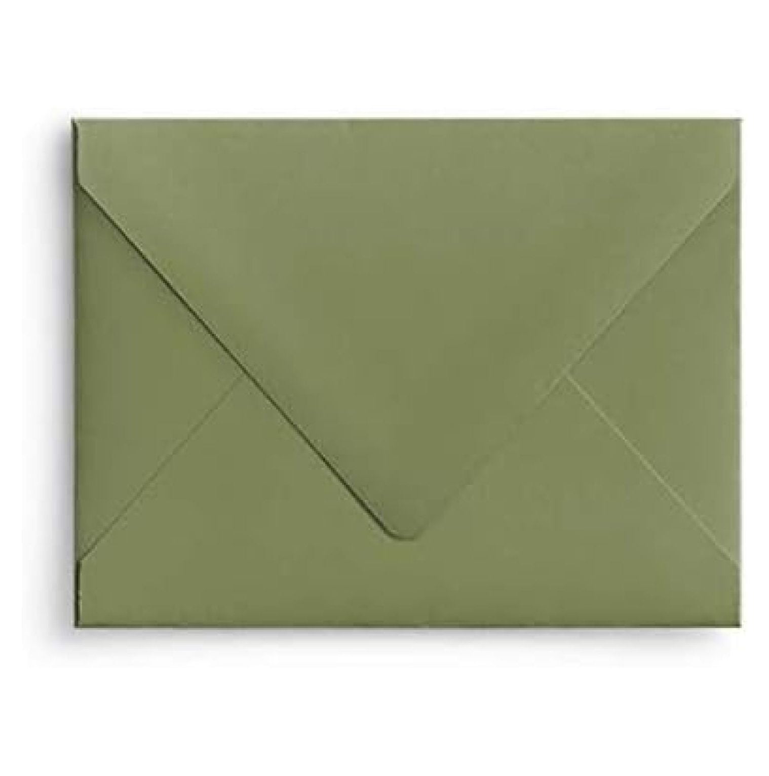 Olive A2 Euro Curved Flap Invitation Envelopes - Pack of 50 - Walmart.com