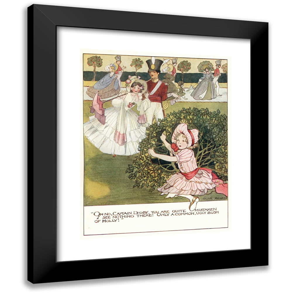 Olive Allen 12x14 Black Modern Framed Museum Art Print Titled - Oh No ...