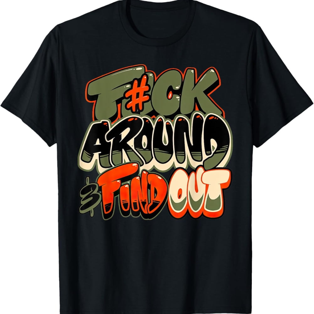 Olive Army Solar Orange Color Match T-Shirt - Walmart.com