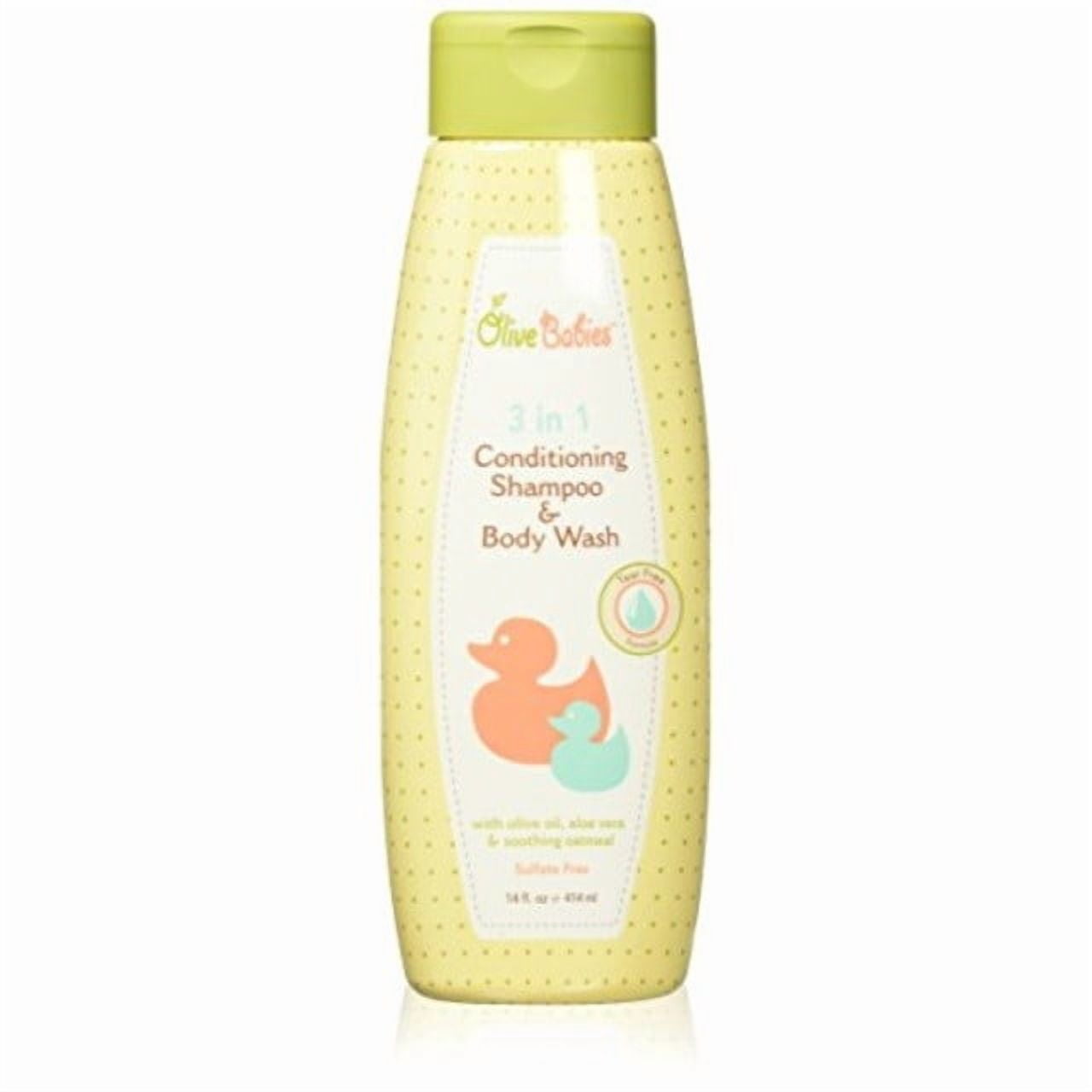 Olive Babies 3 In 1 Conditioning Shampoo and Body Wash, 14 Ounce ...