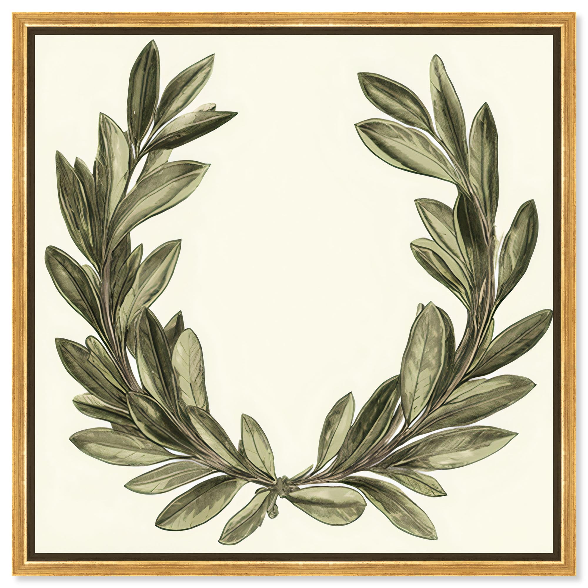 Olive Branch Legacy Canvas Vintage Botanic Art by Art Remedy, Gold ...