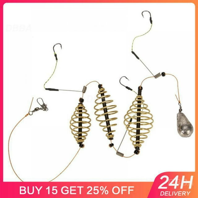 Olive Carp Fishing Bait Cage Square Bait Cage Nesting Feeder Device ...