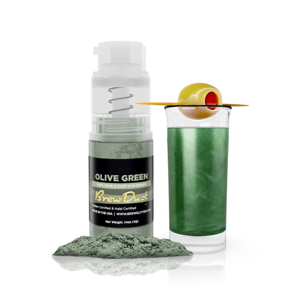 Brew Dust - Olive Green Edible Drink Powder - Silky Swirl, Beverage ...