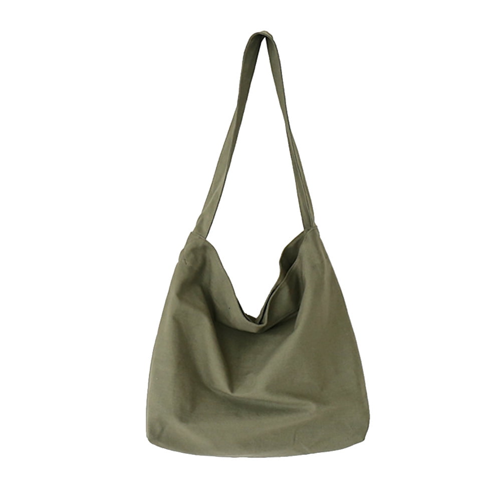 Olive Green Canvas Handbag for Storage Simple Vintage Design ...
