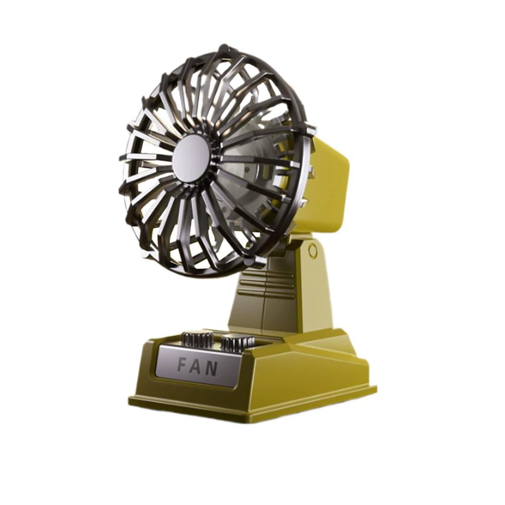 Olive Green Desktop Antique Style Small Electric Fan Desktop Ornaments ...