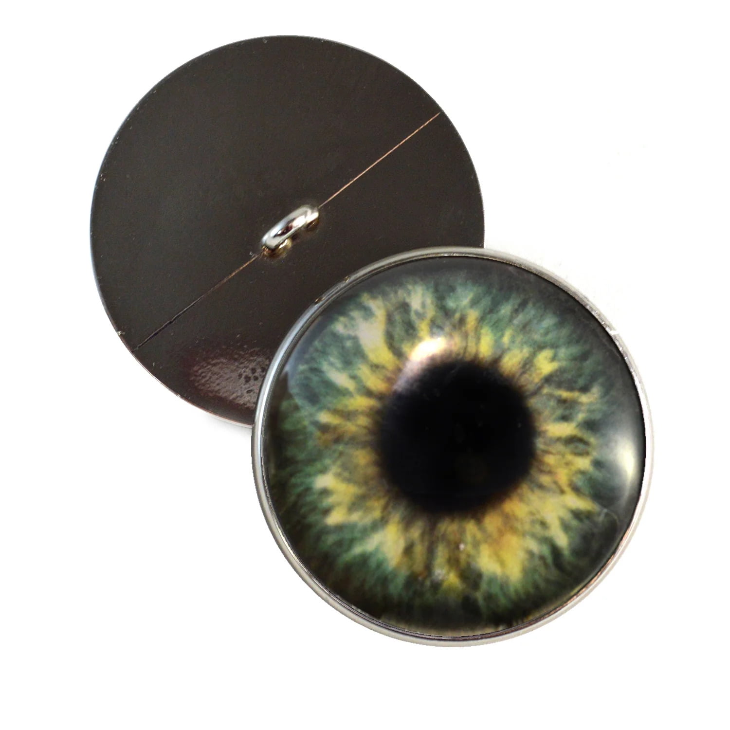 Olive Green Human Inspired Sew-On Button Glass Eyes - Walmart.com