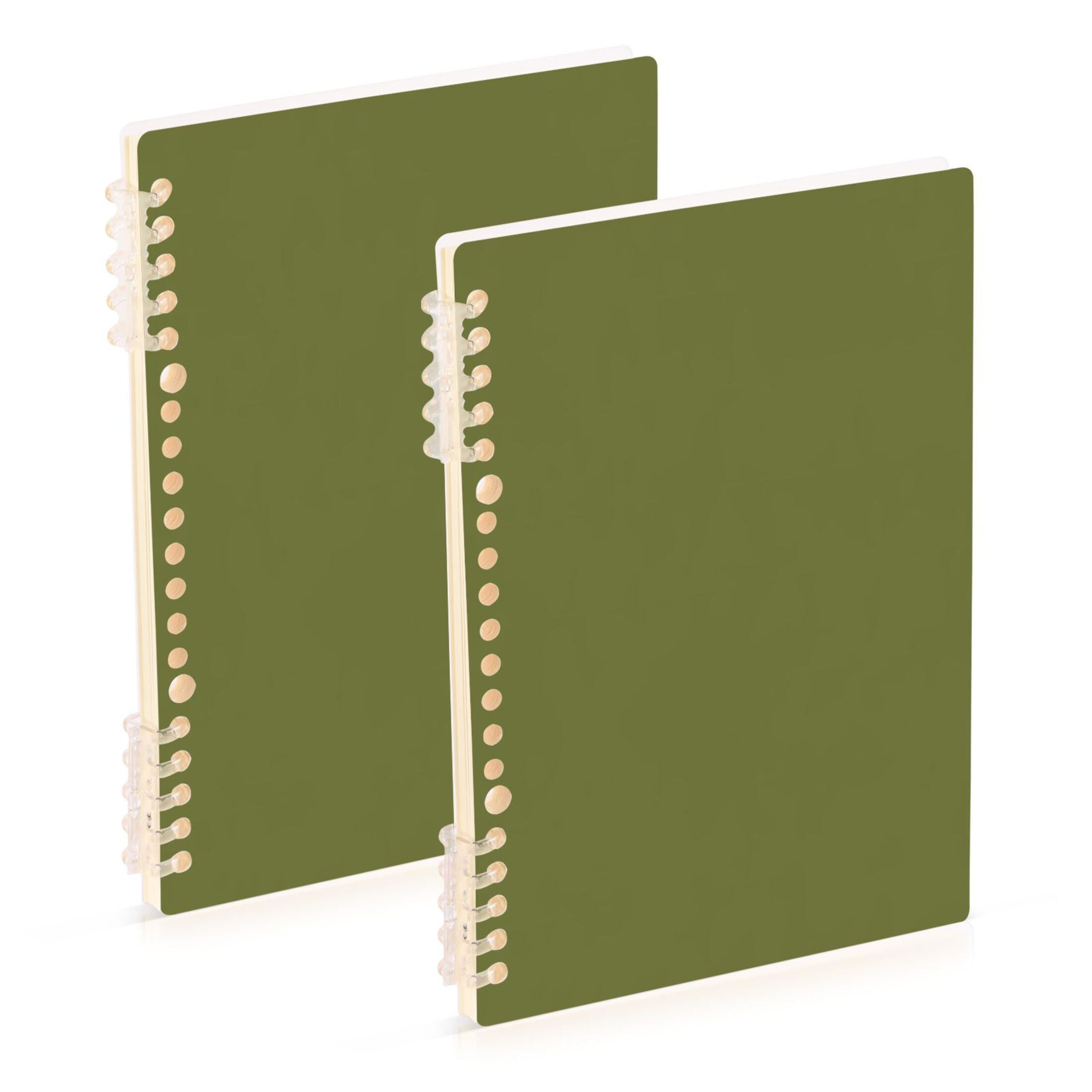 Olive Green Notebooks 2 Pcs 1-subject Journal 60 Sheets A5 College ...