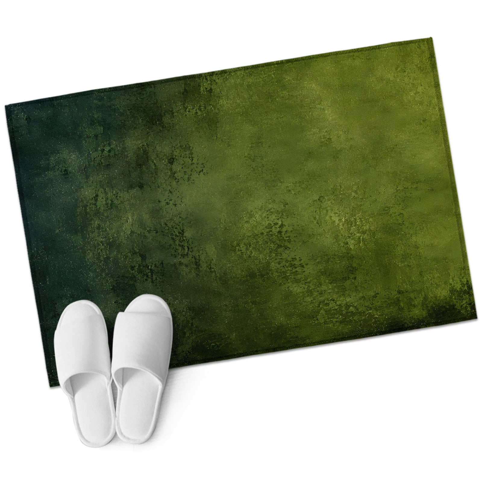 Olive Green Ombre Rectangle Area Rug 2x3ft Vintage Moss Forest Green ...
