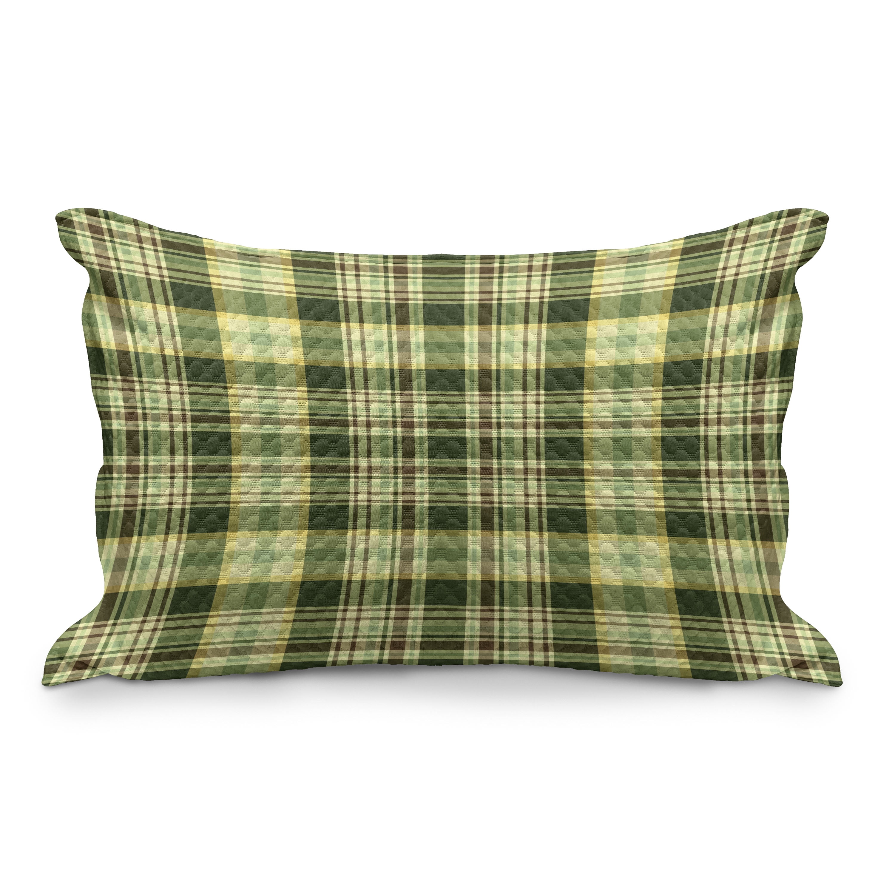 Olive Green Quilted Pillowcover, Quilt Pattern Traditional Scottish ...