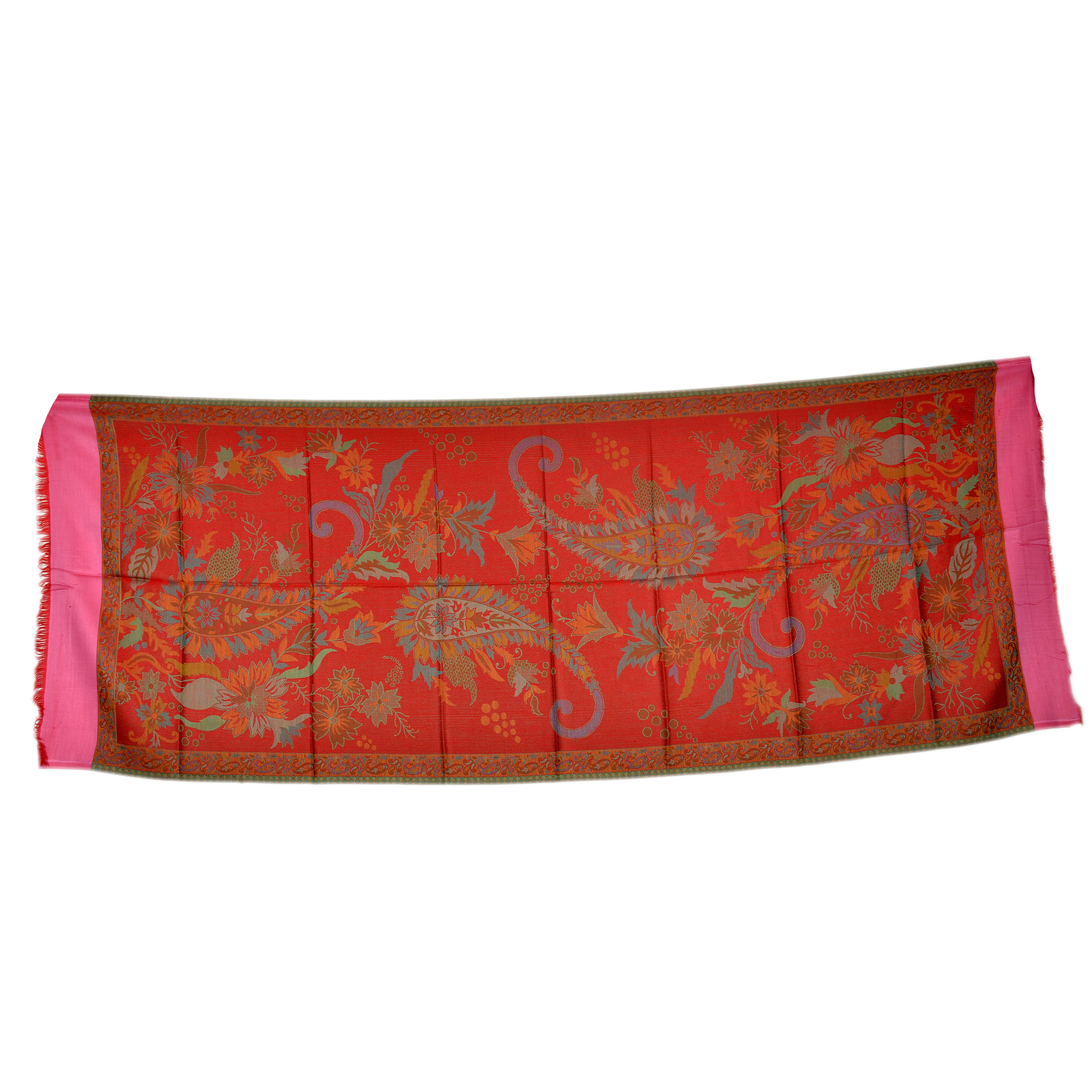 Olive Green Scarves for Women Lightweight Floral Paisley Print in ...