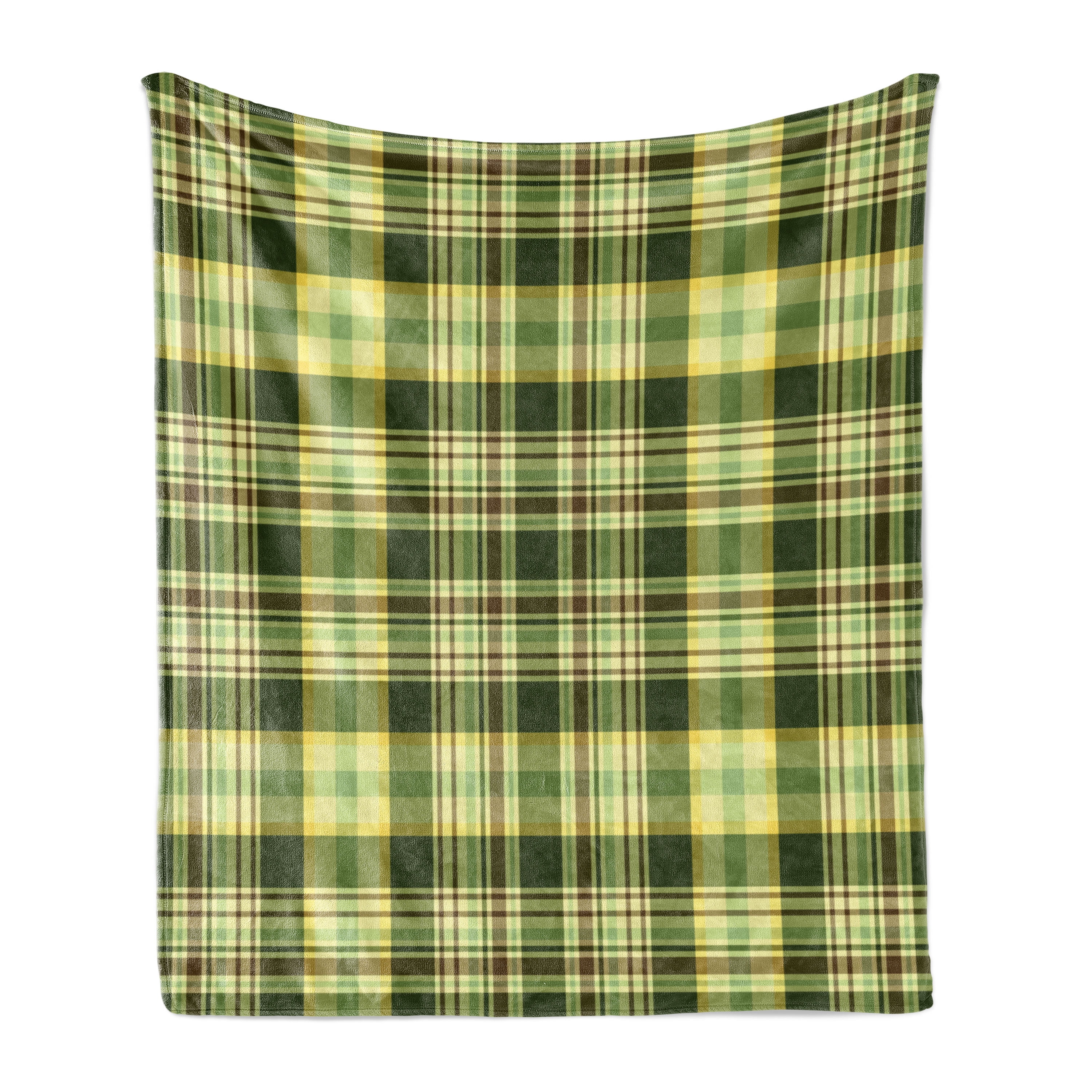 Olive Green Soft Flannel Fleece Throw Blanket, Quilt Pattern ...