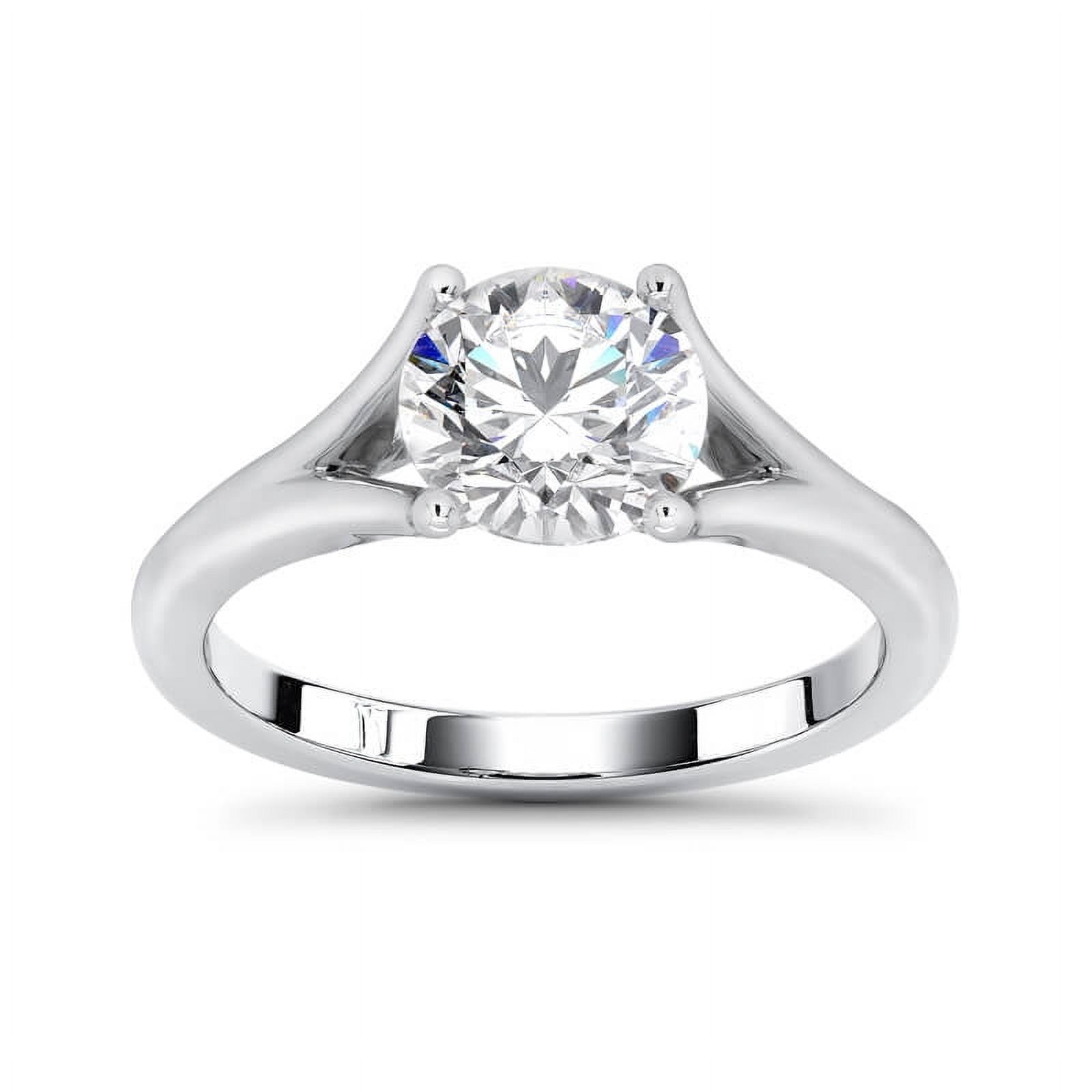 Olive Jewel Round Cut 1.7 Ct Diamond Rings - 14K White Gold Over Rings ...