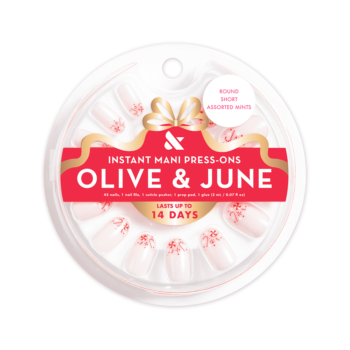 Olive & June Press On Assorted Mints, Short Round - Walmart.com