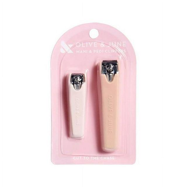 Olive & June Mani & Pedi Clippers, 2 Count, Pink - Walmart.com