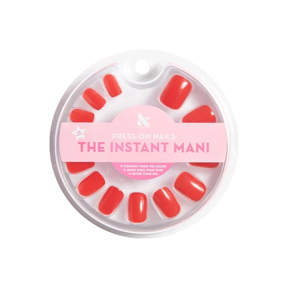 Olive & June Press-on Squoval XS False Nails, CV Red, 42 Count ...