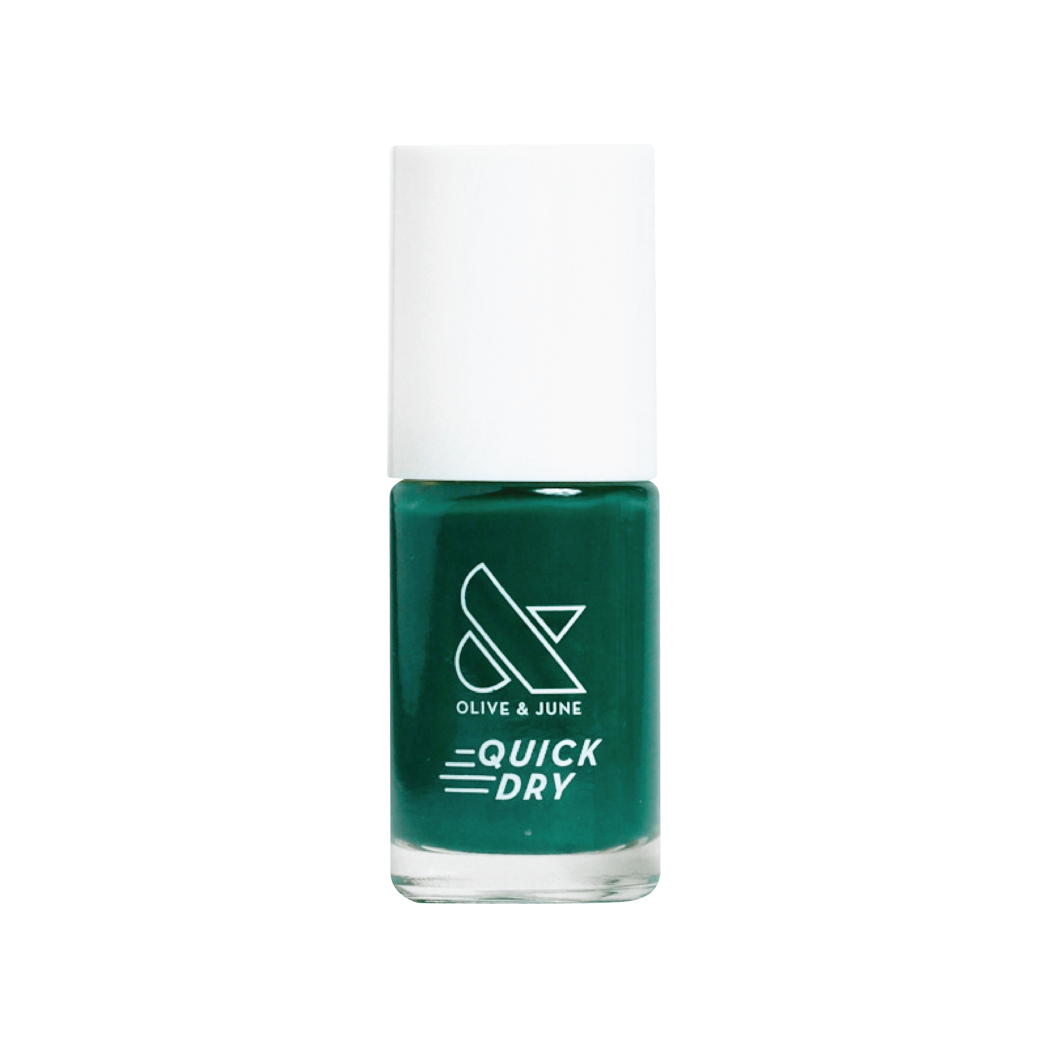 Olive & June Quick Drying Nail Polish, Fiddlefig, Deep Green, 0.3 fl oz ...