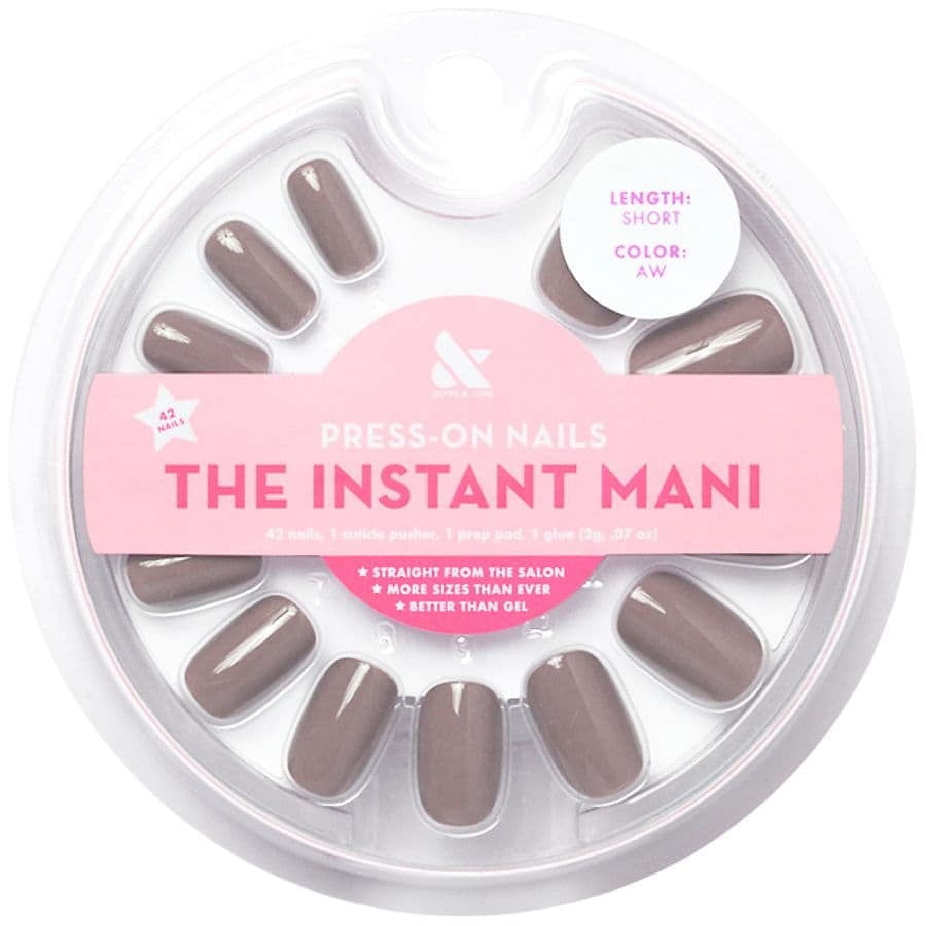 Olive & June The Instant Mani Press-On Nails AW, Squoval Short 1.0 set ...
