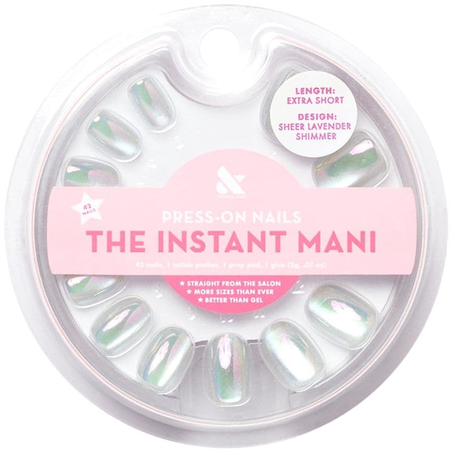 Olive & June The Instant Mani Press-On Nails Sheer Lavender Shimmer ...