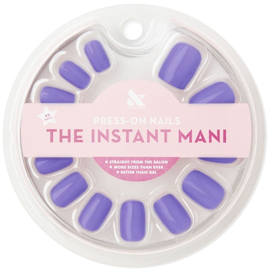 Olive & June The Instant Mani Press-On Nails Squoval Short, Bold ...