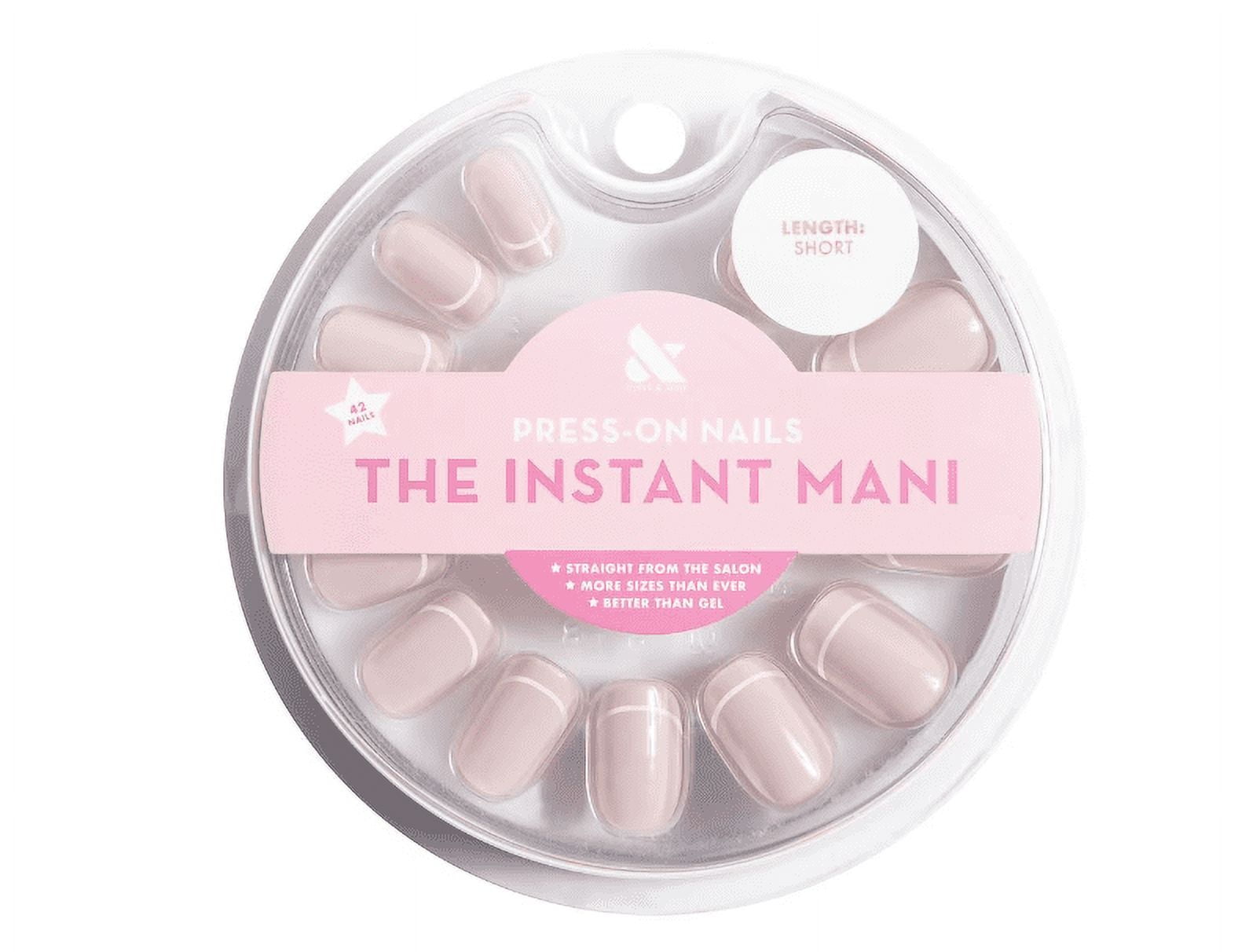 Olive & June The Instant Mani Press-On Nails Squoval Short, Outlined ...