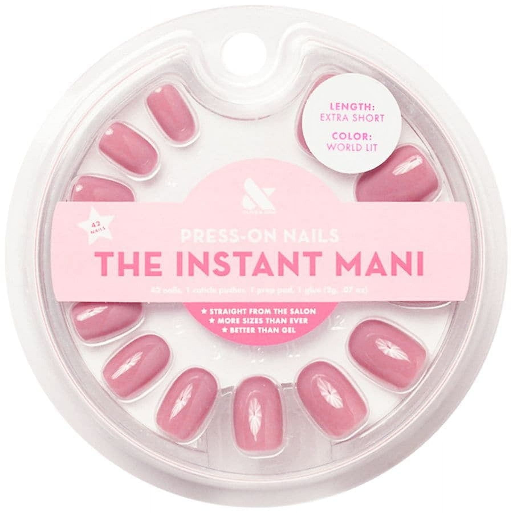 Olive & June The Instant Mani Press-On Nails World Lit, Round Extra 1.0 ...