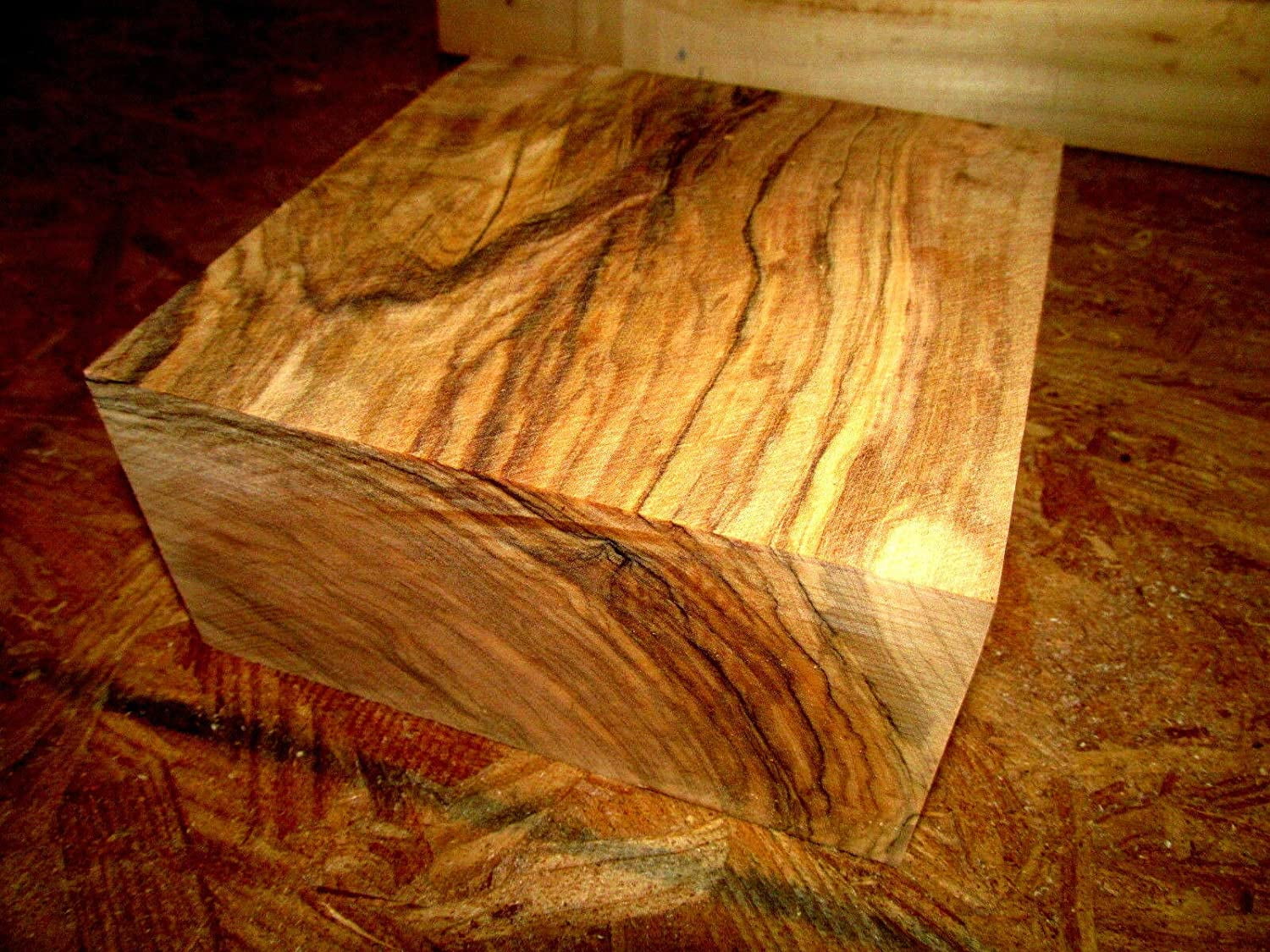 Olive Lathe Turning Exotic Wood Bowl Blank Block, 6” X 6” X 3 ...