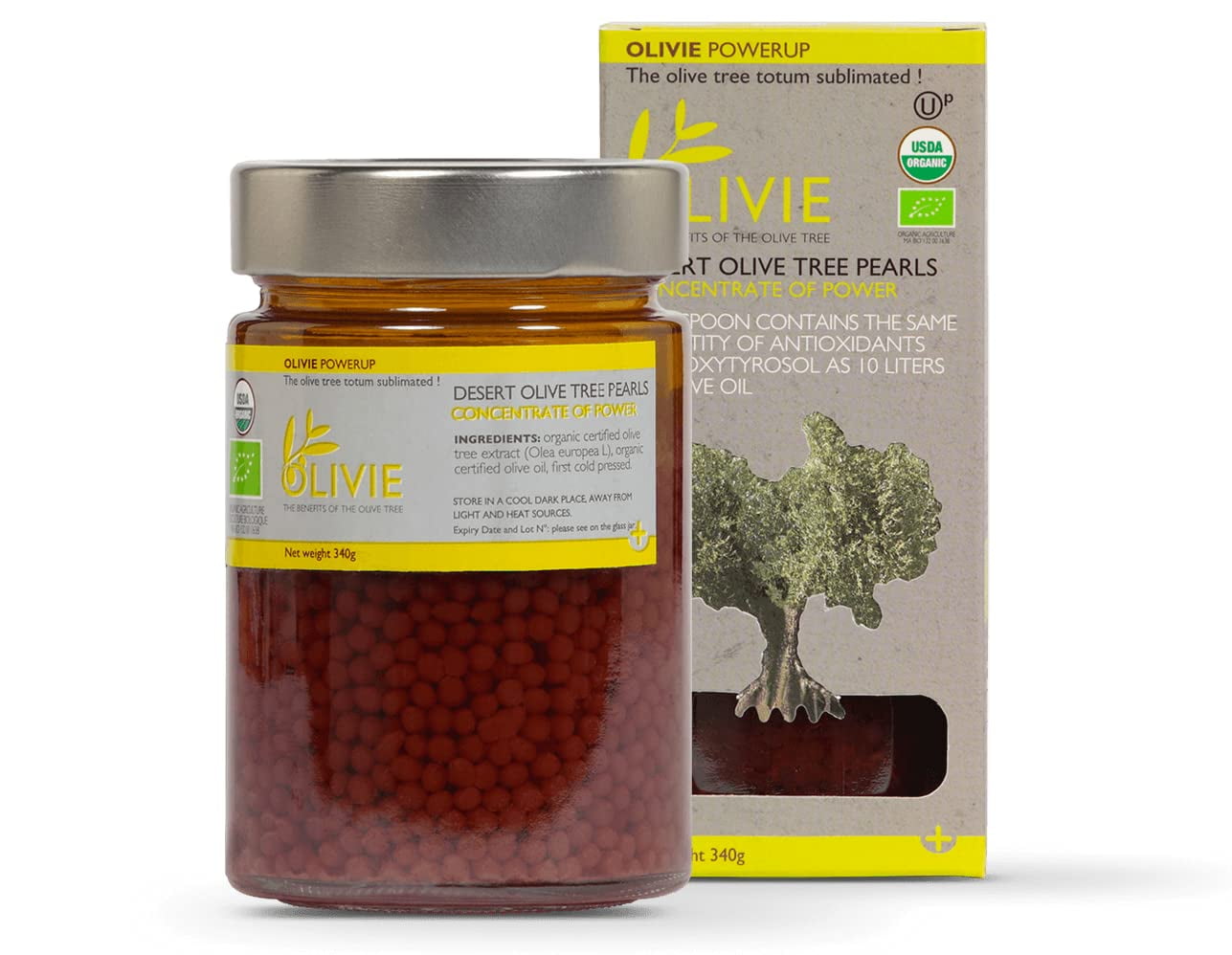 Olive Leaf and Fruit Extract PowerUp Pearls by OLIVIE | Organic ...