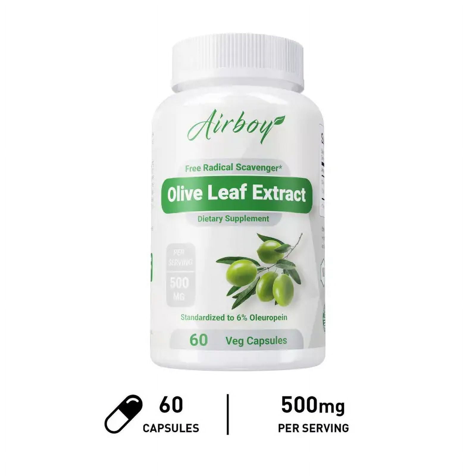 Olive_Leaf_Herbal_Extract_Vegetarian_Capsules_500Mg___6%_Oleuropein ...