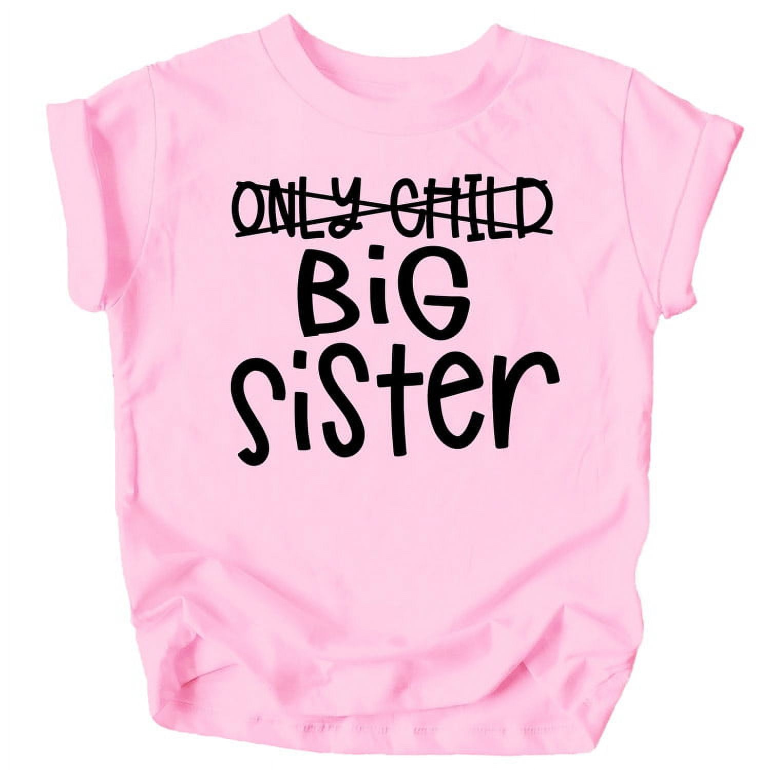Olive Loves Apple Only Child to Big Sister Sibling Announcement Shirts ...