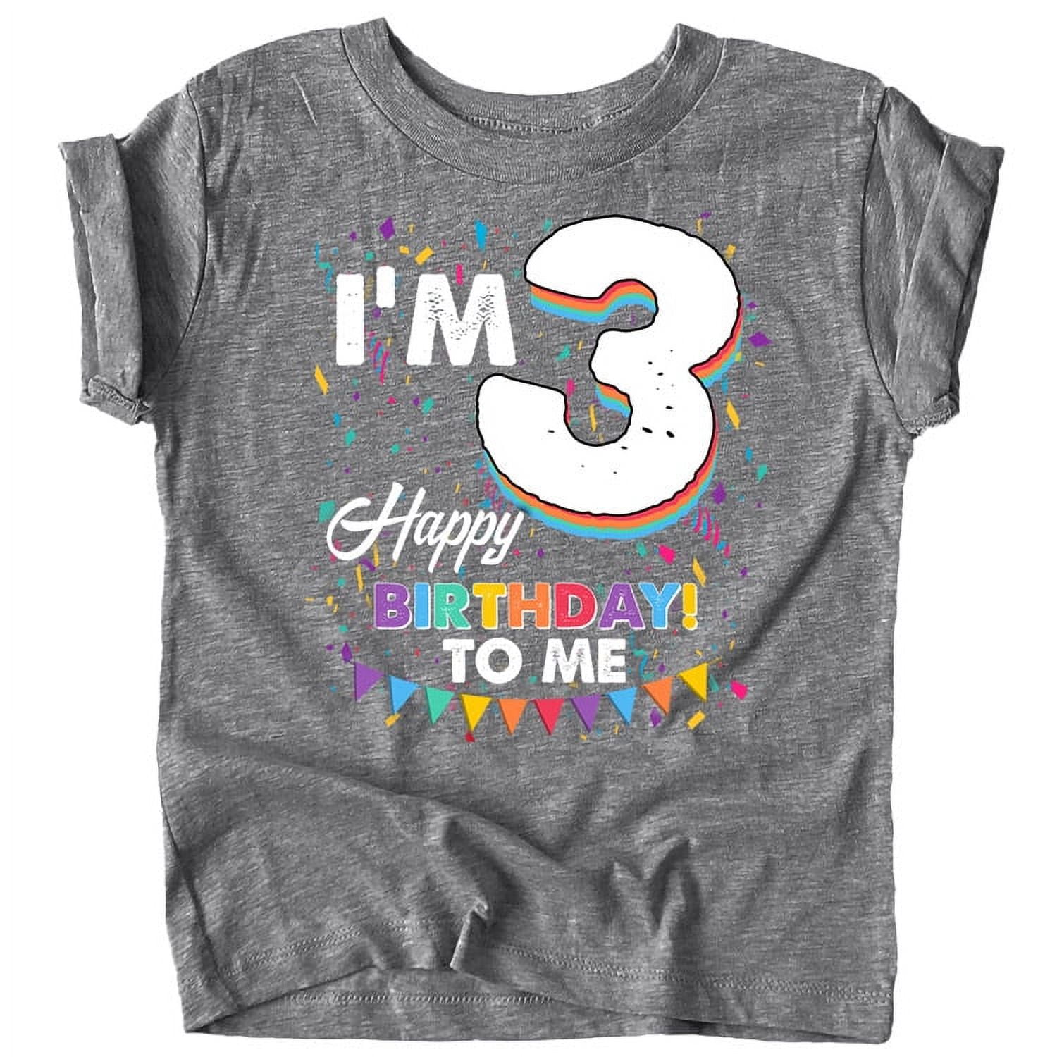 Olive Loves Apple Third Birthday I'm 3 Happy Birthday to Me T-Shirts ...