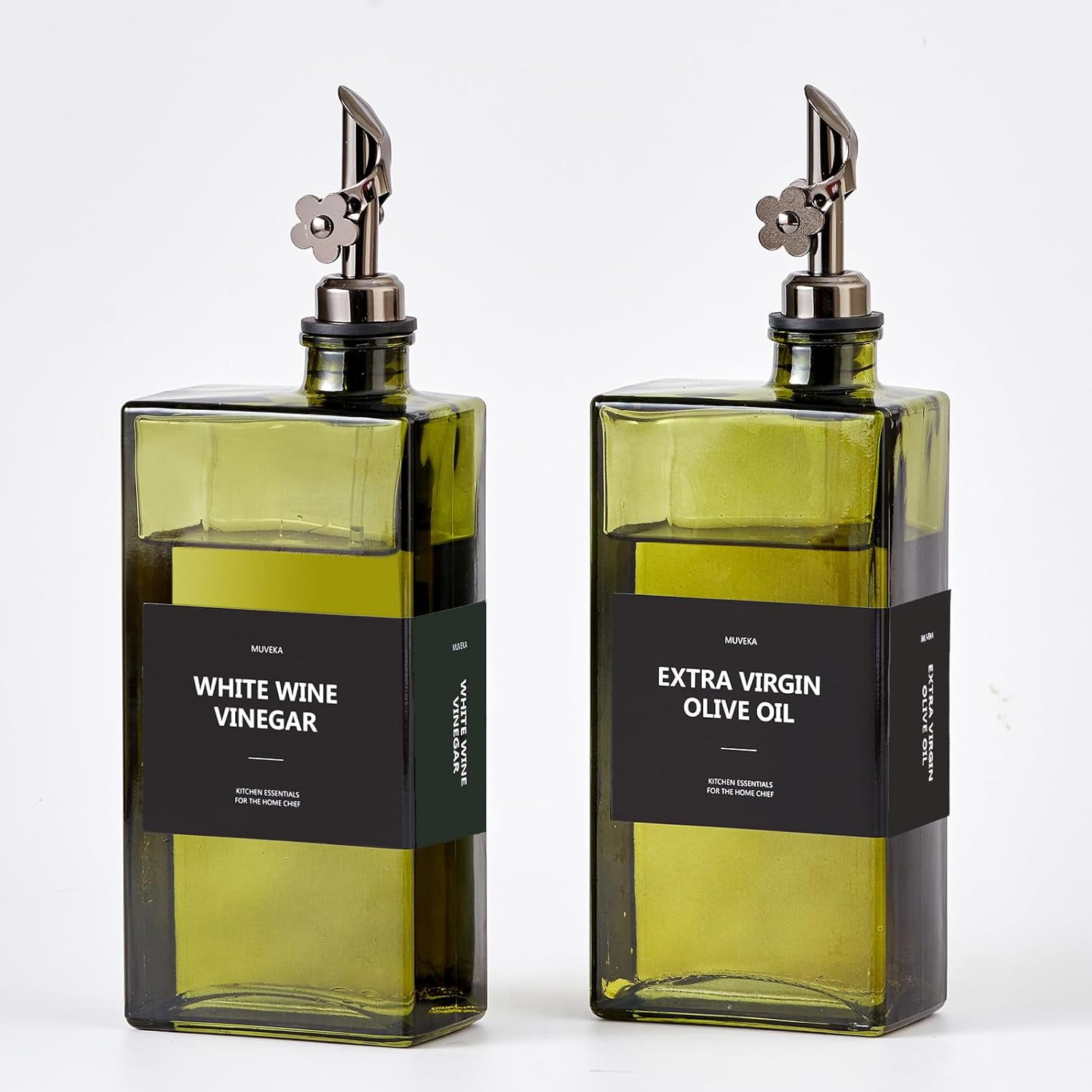 Olive Oil Dispenser Bottle for Kitchen, 16.9oz /500ml Cooking Vinegar ...