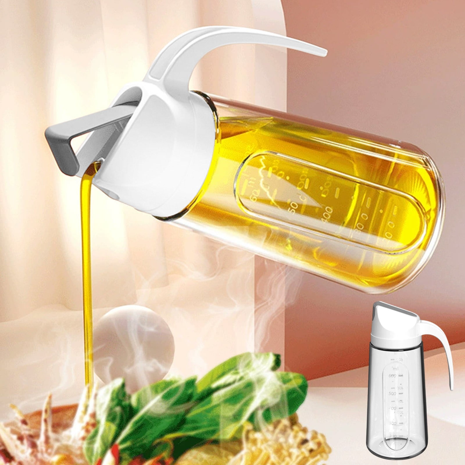 Olive Oil Dispenser Bottle | Leakproof Glass Oil Container with ...