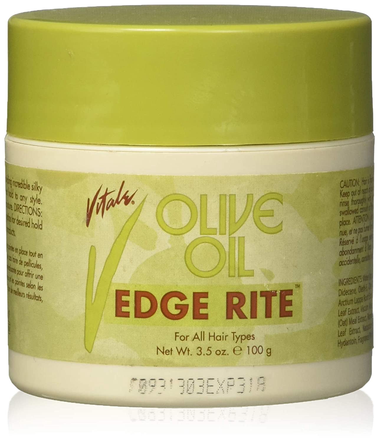 Olive Oil Edge Rite, 3.5 oz - Hair Styling Wax - for All Hair Types ...