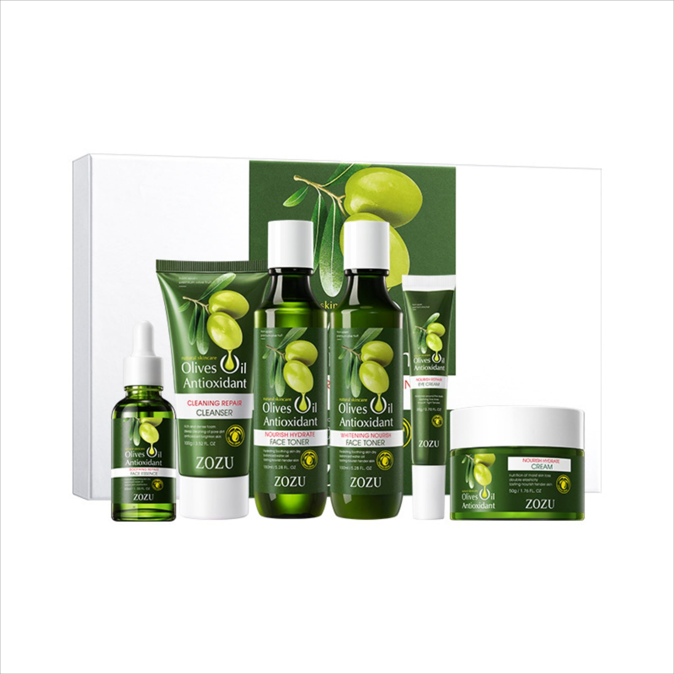 Olive Oil Facial Skincare Set for Women that improves skin texture ...