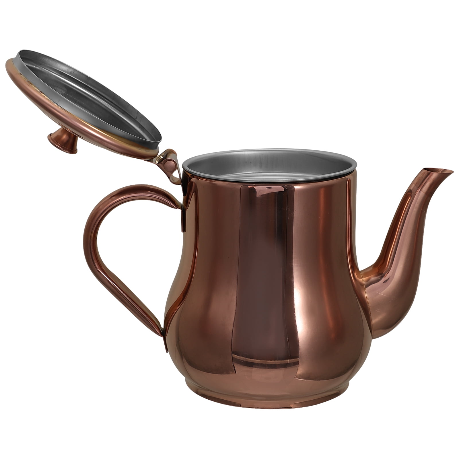 Olive Oil Kettle Stainless Steel Pot Storage Tank Metal Container with ...