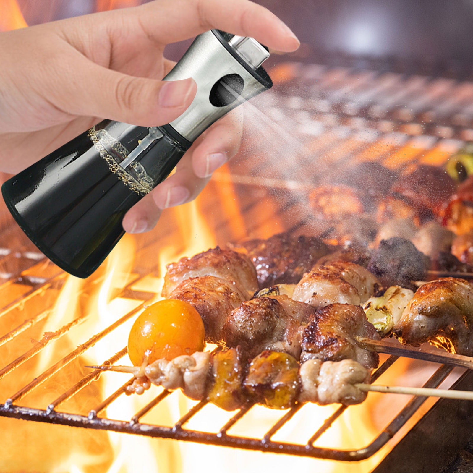 Olive Oil Sprayer for Cooking | Glass & Stainless Steel Dispenser ...