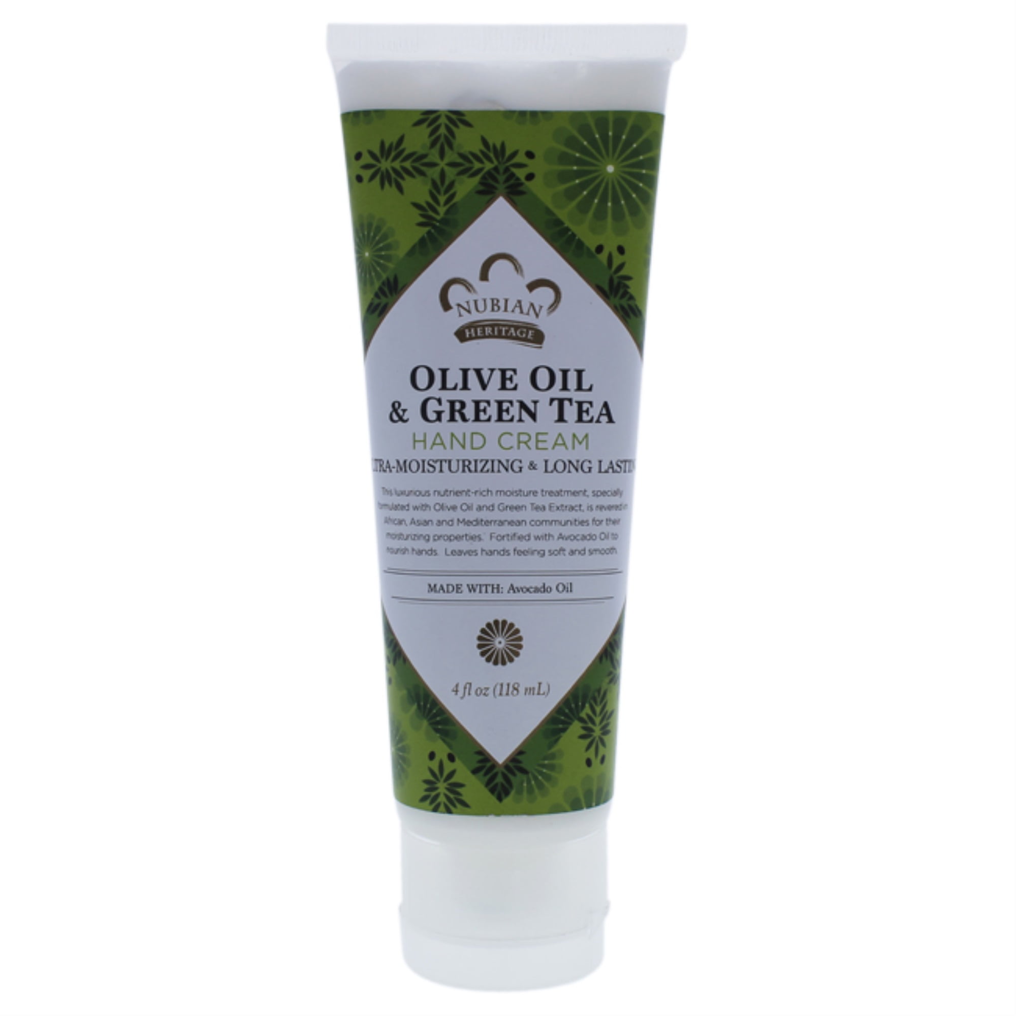 Olive Oil and Green Tea Hand Cream by Nubian Heritage for Unisex - 4 oz ...