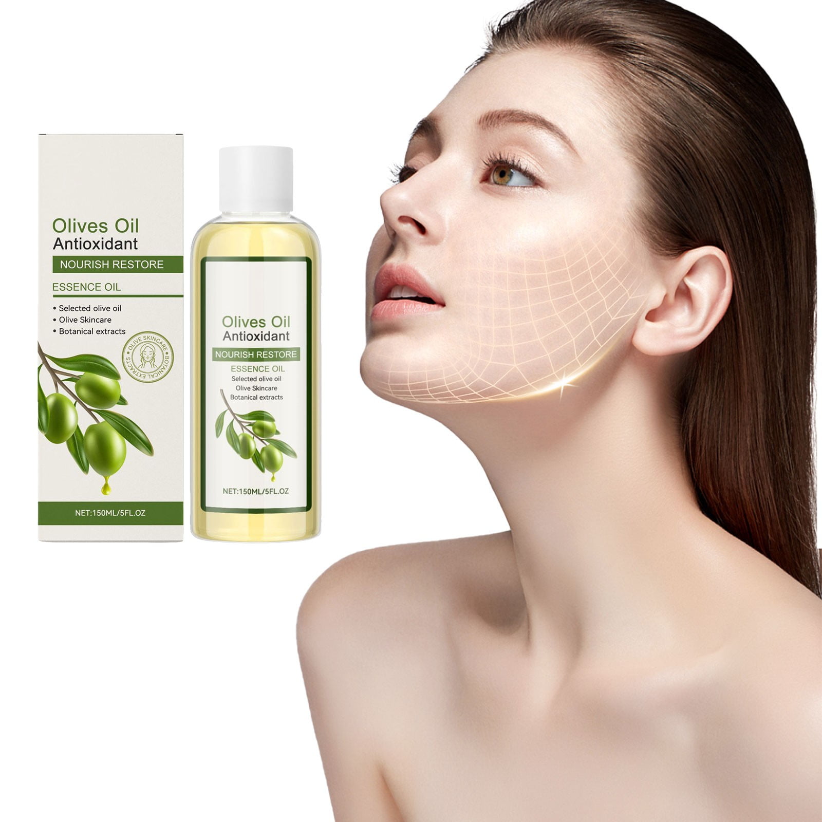 Olive Oil for Skin 5Pcs Olive Oil Face Skincare Kit Skin Care Products ...