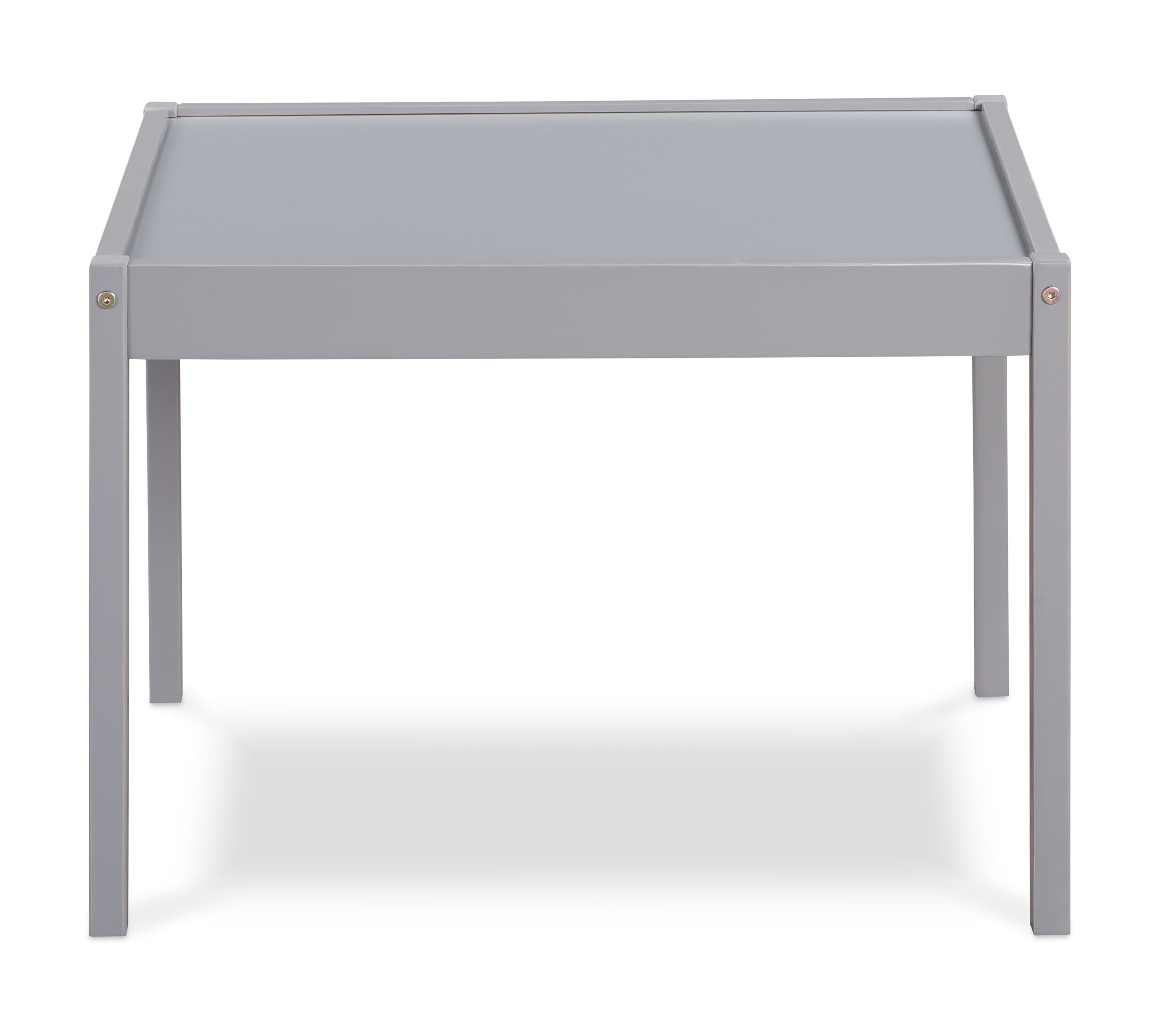 Olive & Opie Della Kids Table & Chair Set, Gray - Traditional Wood, 3 ...