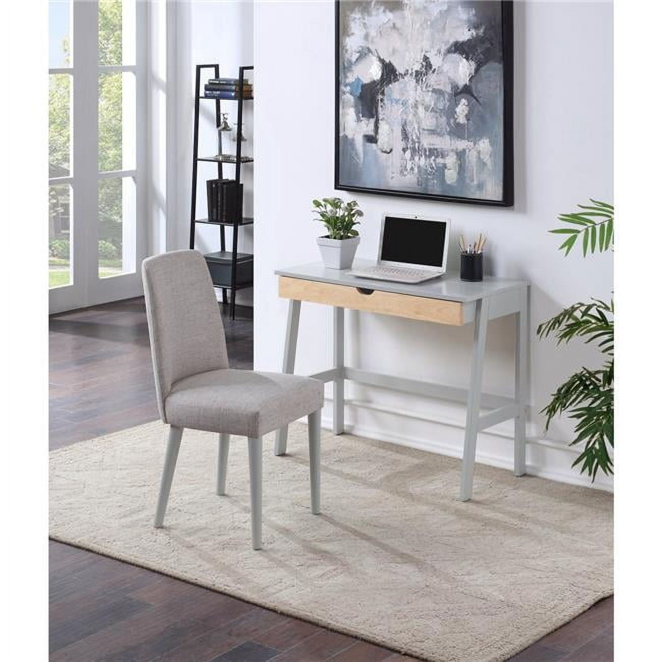 Olive & Opie Hilton Desk with Gray and Natural Finish - Walmart.com