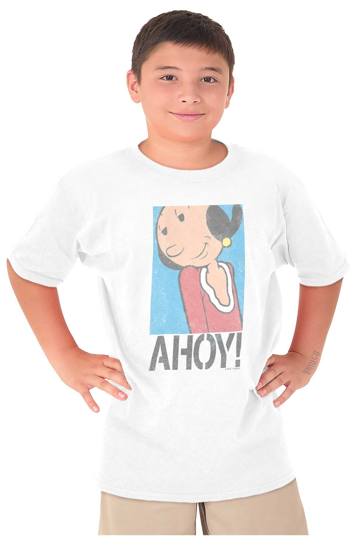 Olive Oyl Cute Popeye Character Ahoy Girls Kids T Shirt Tees Teen ...